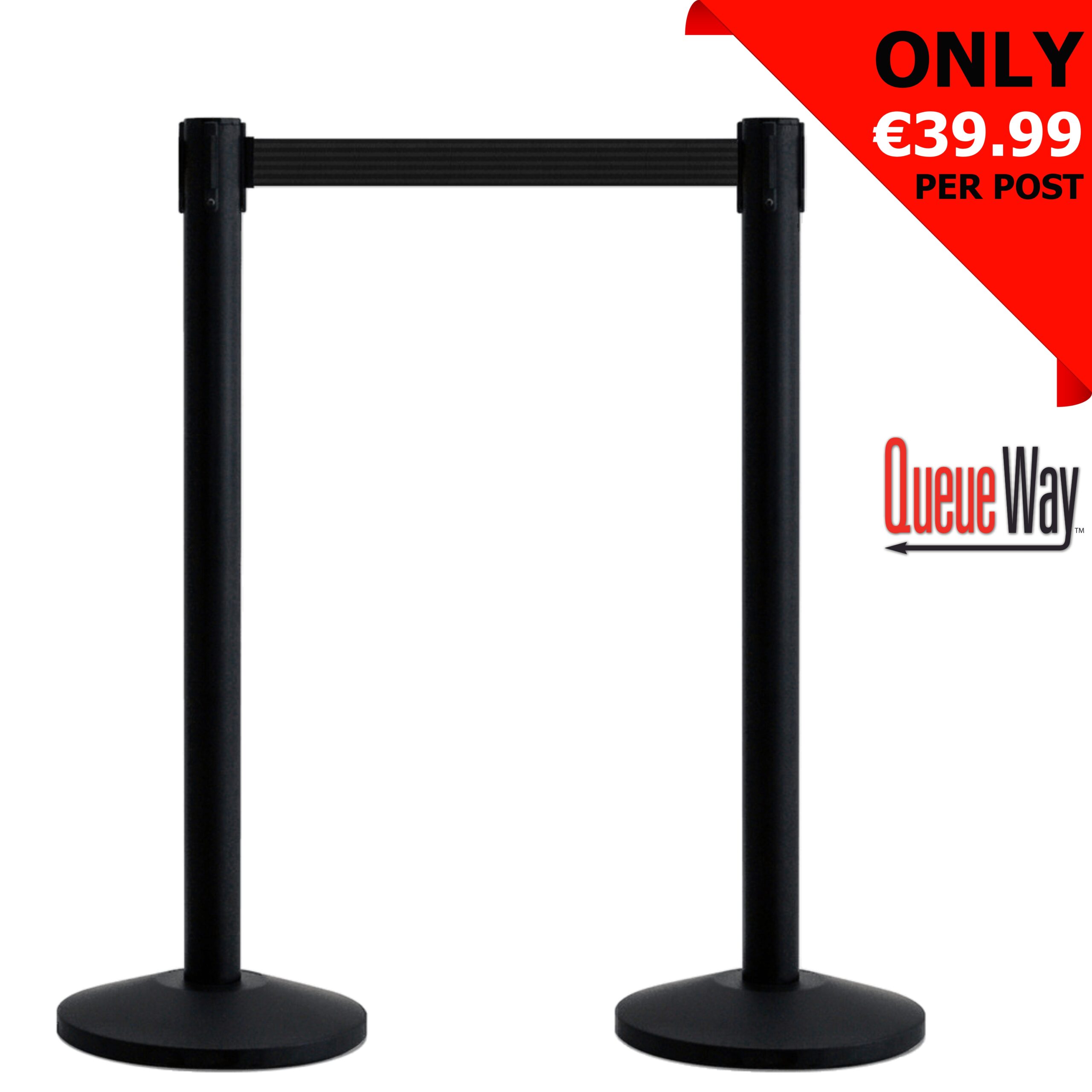 Cheap Queuing Barrier | QueueWay® Economy Retractable Barrier