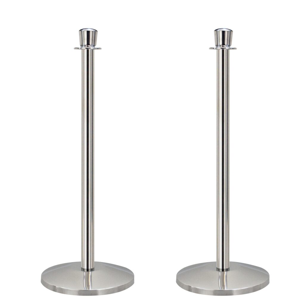 QueueWay® Economy Post and Rope Stanchion 2 Pack