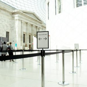 Tensabarrier® Sign Holder | A3 & A4 Post-Top Signage