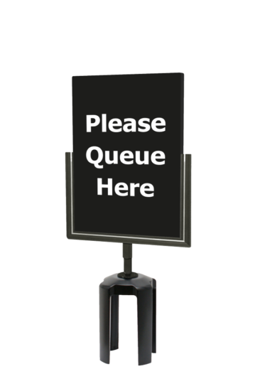 Tensabarrier Sign Holder | A4 Post-Top Display Sign