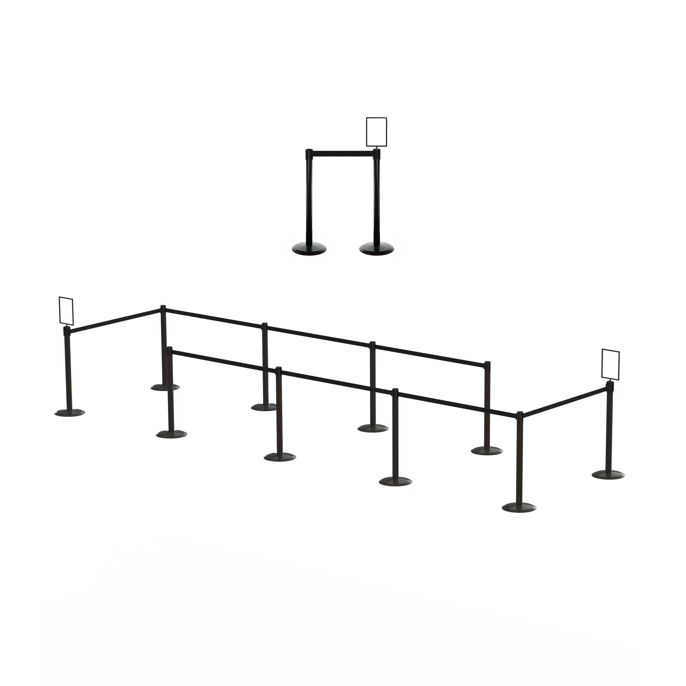 Tensabarrier Retractable Barrier 2-10 Packs & Sign Holder(s)